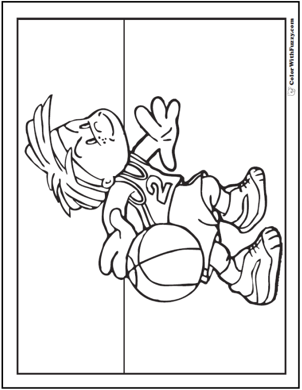 Basketball Coloring Pages: Customize And Print PDFs
