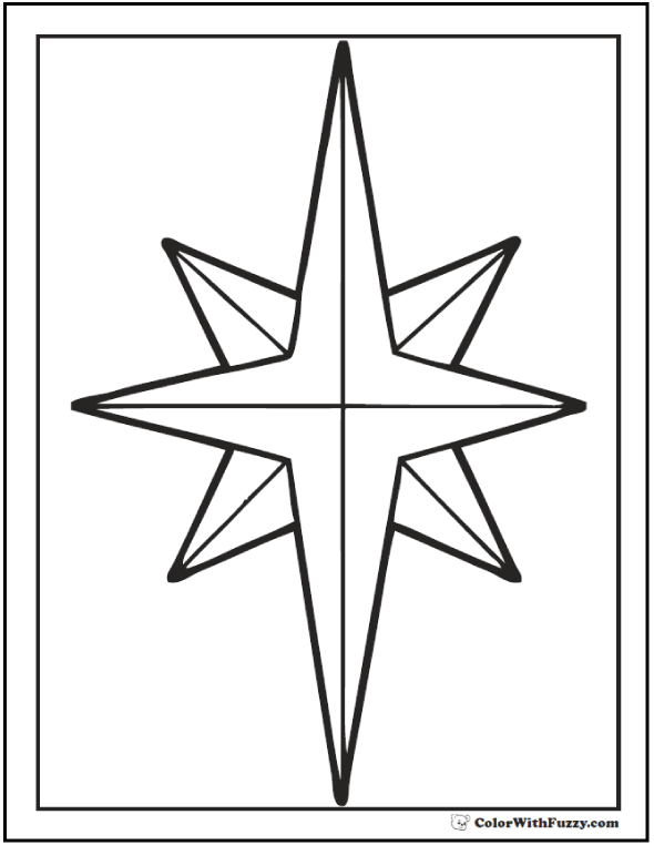 Free Printable Christmas Star Coloring Pages Printable Free Templates Download