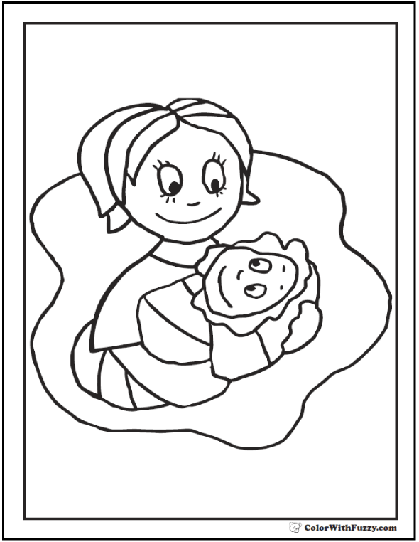45+ Mothers Day Coloring Pages: Print And Customize For Mom
