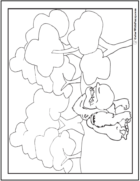Gorilla Coloring Pages: Print And Customize