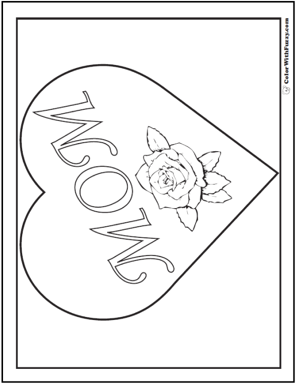 Happy Valentines Day Mom Coloring Pages