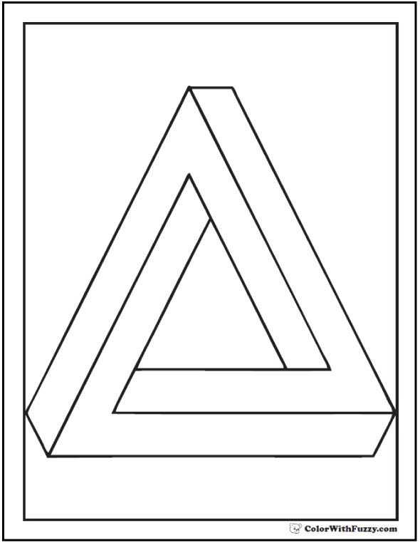 80+ Shape Coloring Pages Color Squares, Circles, Triangles