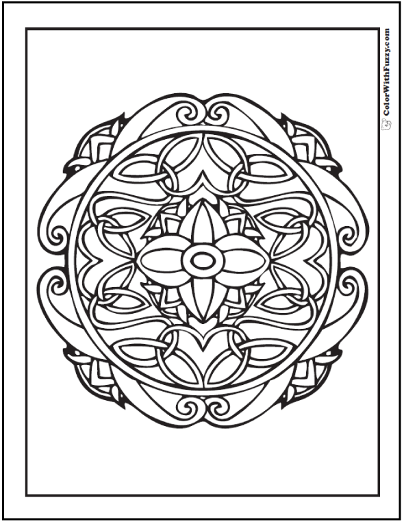90 Celtic Coloring Pages Irish, Scottish, Gaelic
