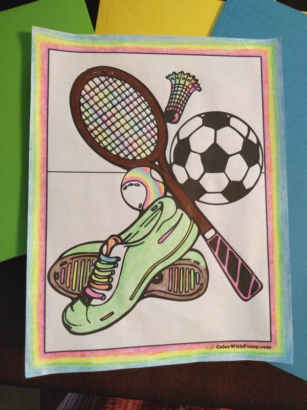 121+ Sports Coloring Sheets: Customize And Print PDF